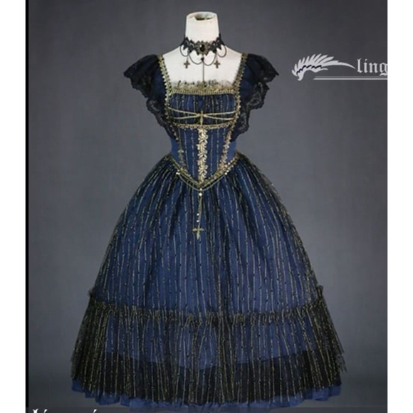 Unsure | Dresses | New Lingxi The Silent Lilith Gothic Lolita Jumper ...
